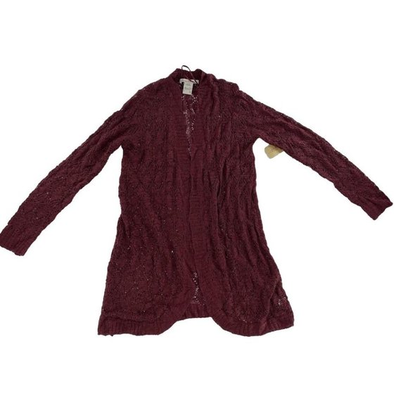 American Rag | Sweaters | Nwt Womens American Rag Burgundy Openfront ...